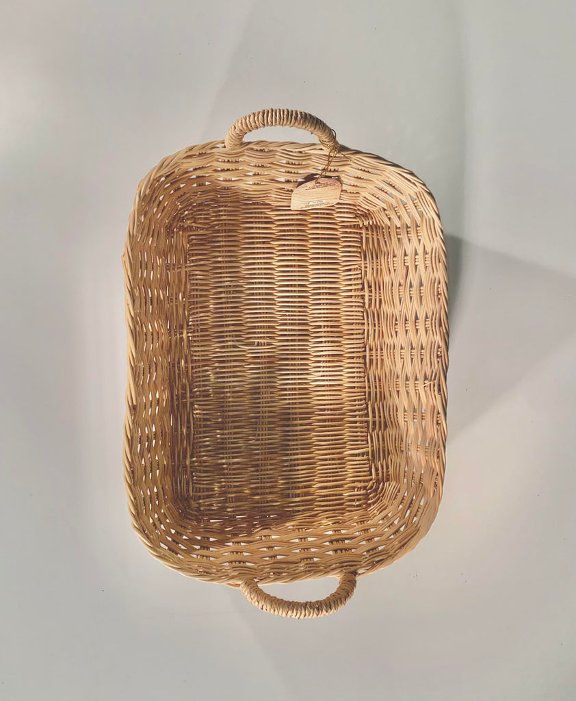 GL3 Durable Rattan Rectangular Tray W / handle – Baskets of Cambodia